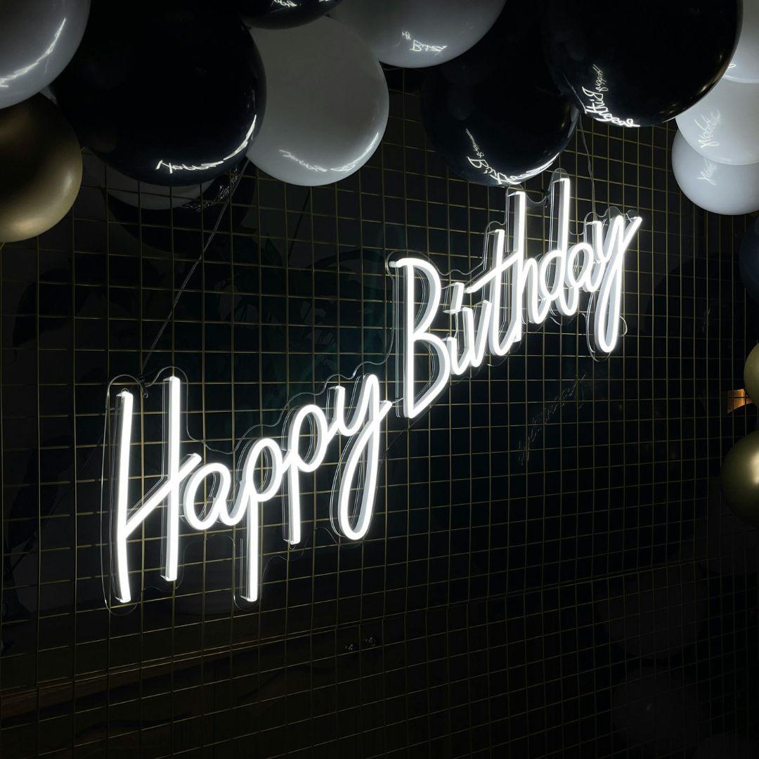 Happy Birthday Signs | Custom LED Neon Party Decor – Neonific