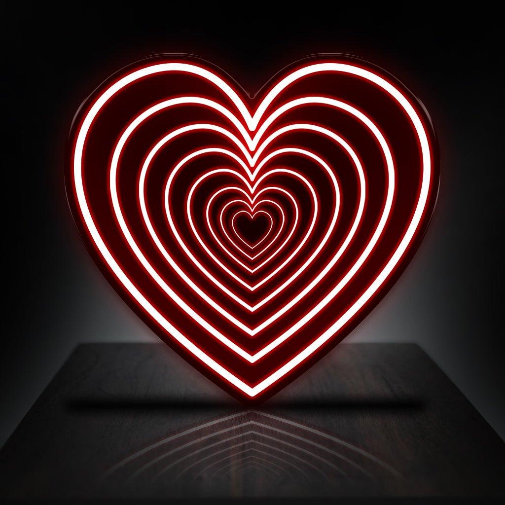 Custom LED Neon Sign: Infinity Mirror Heart| Neonific