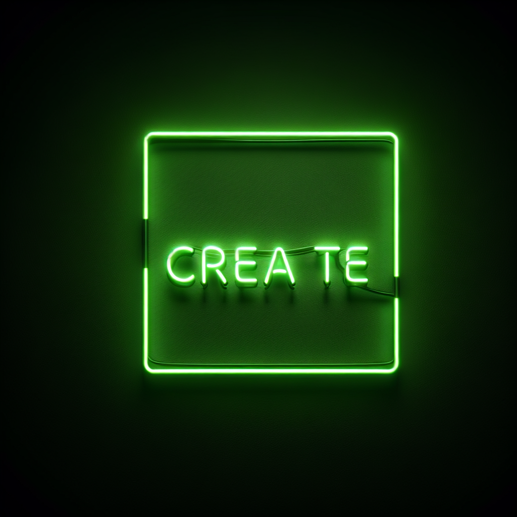 Green neon sign – Neonific
